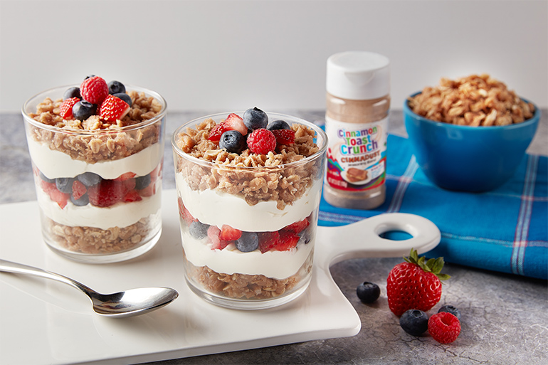 Parfait con Streusel de Cinnadust™ | Cinnamon Toast Crunch